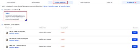 Create Product TuyaOS Tuya Developer