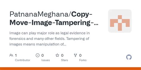 Github Patnanameghanacopy Move Image Tampering Detection Image Can