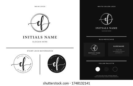 Cf Logo Design Images Stock Photos Vectors Shutterstock