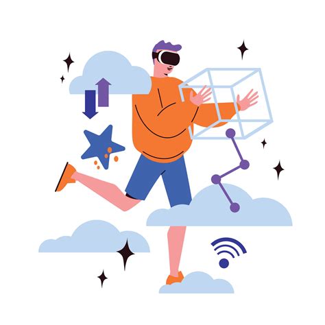 Cyberspace Flat Concept 28573197 Vector Art At Vecteezy