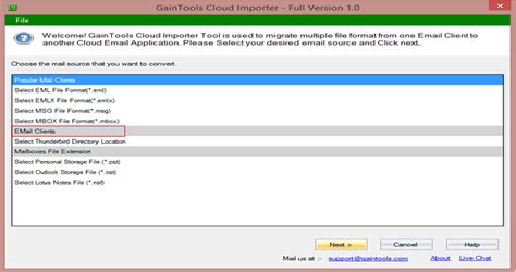Cloud Importer Tool Switch Desktop Email Client To Cloud Webmail