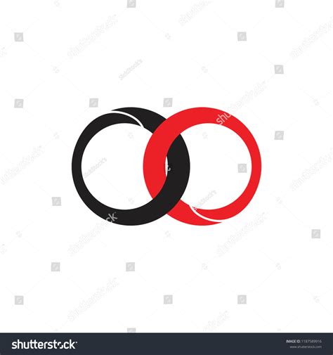 Linked Curves Object Logo Vector Stock Vector Royalty Free 1187589916 Shutterstock