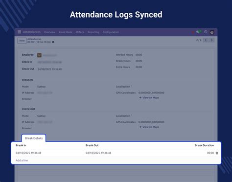 Odoo Zkteco Biometric Attendance Integration Webkul