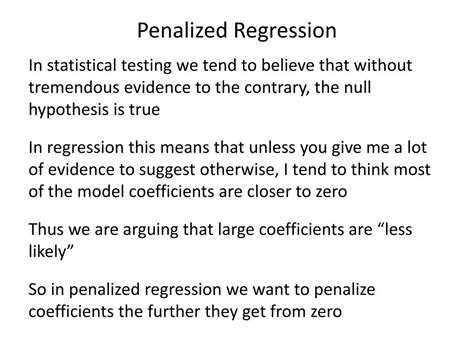 ppt penalized regression powerpoint presentation free download id
