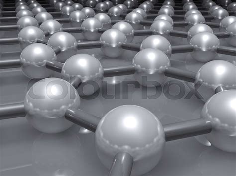 Graphene Layer Structure Schematic 3d Model Stock Image Colourbox