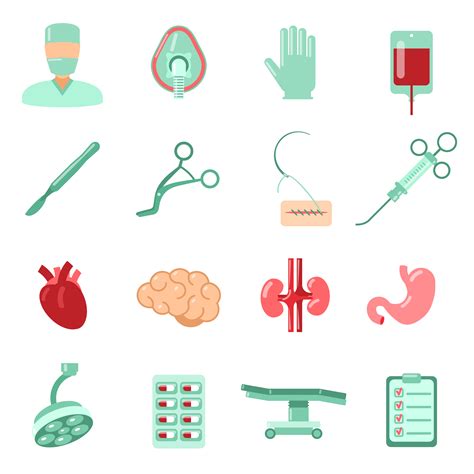 Surgery Icons Set 427223 Vector Art At Vecteezy