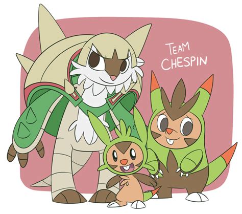 Chespin Evolution Fan Art