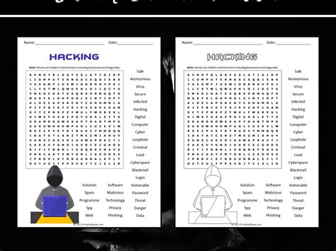 Hacking Word Search Puzzle Teaching Resources