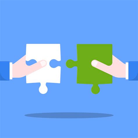 Hands Connecting Puzzle Pieces 1220878 Vector Art At Vecteezy