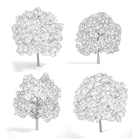 Game Ready Plane Trees 3d Model For Vray Corona
