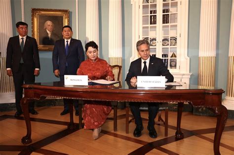 Ерөнхий сайд Л Оюун Эрдэнэ АНУ ын Төрийн нарийн бичгийн дарга Энтони