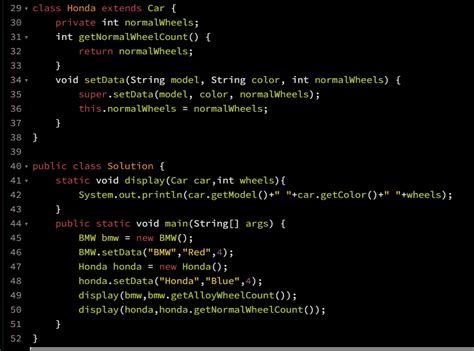 Solved Hierarchical Inheritance Given A Class Car Create