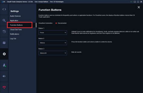 Function Buttons Symphony Help Center