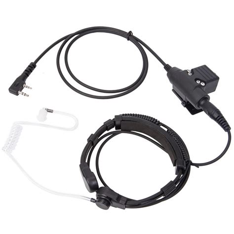APPLAYERR Dual Connector PTT Cable Compatible With Kenwood And Z Tactical For Enhanced