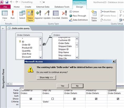 How To Use Make Table In Access 2010
