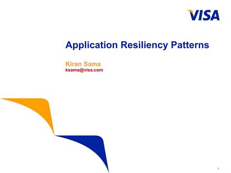 Application Resilience Patterns Ppt