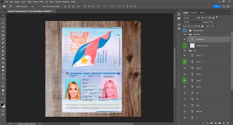 Philippines Passport Template