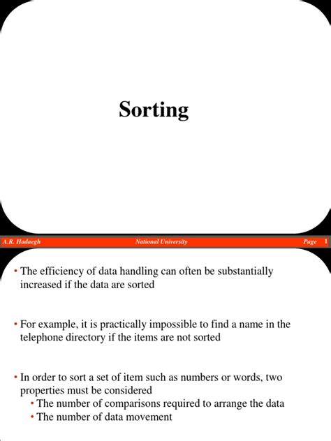 02 Sorting Chap 13 Pdf Algorithms And Data Structures Discrete