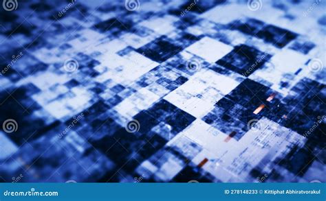 Advance Data Matrix Simulation UI Background Stock Illustration