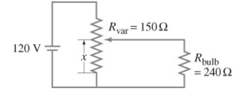 Solved A Some Light Dimmer Switches Use A Variable Resistor As Shown In 1 Answer