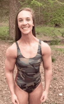 Muscle Woman Flexing Biceps S Tenor