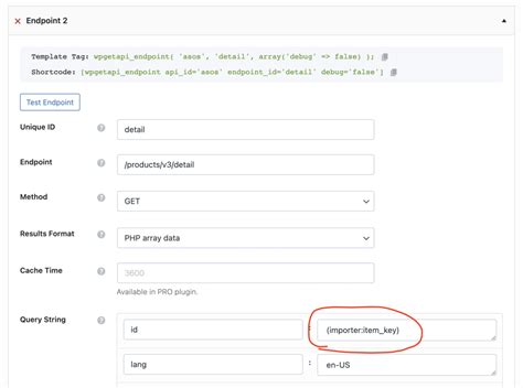 Multiple Endpoints Wpgetapi