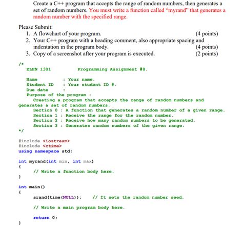 Create A C Program That Accepts The Range Of Random Chegg