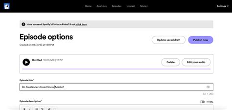 팟캐스터를 위해 Spotify에 팟캐스트를 업로드하는 방법 All Things N