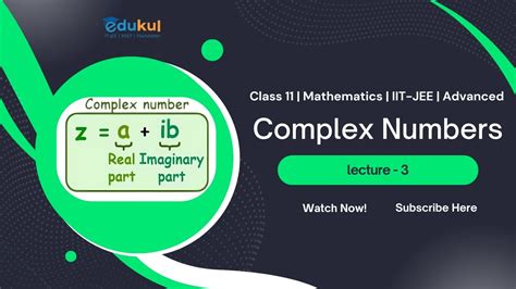 Class 11 Maths Complex Numbers 3 By Pathik Roy Sir Youtube