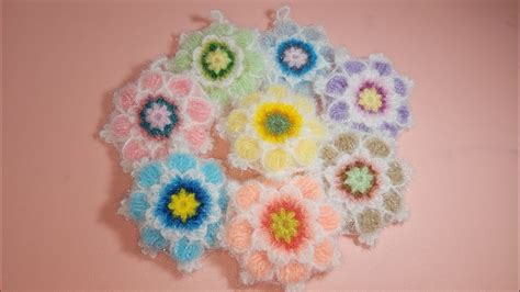 코바늘수세미뜨기 만개꽂수세미 Youtube