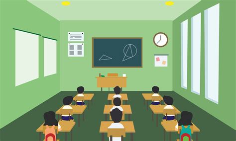 Animation Design Of Students Studying In Class Students Studying In Animation Design Of Students Studying In Class Students Studying In
