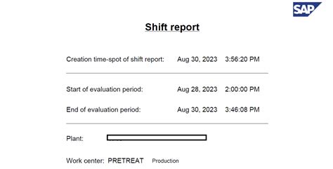 Using Shift Note And Shift Reports Features In Sap Sap Community