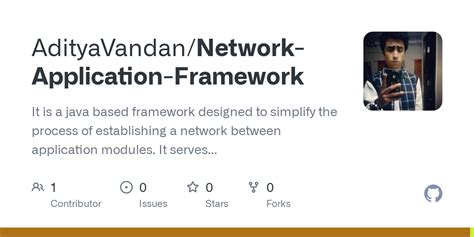 Github Adityavandannetwork Application Framework It Is A Java Based
