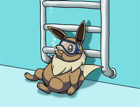 Pool Eevee By Wogglin On Deviantart