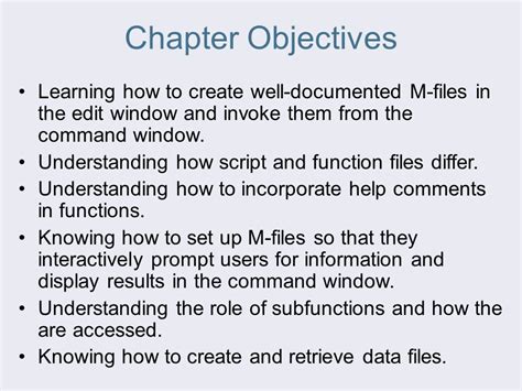 Part 1 Chapter 3 Programming With MATLAB PowerPoints Organized By Dr