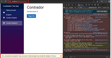 Mvc Blazor App Localization With Culture Code In Url Fails Stack Overflow
