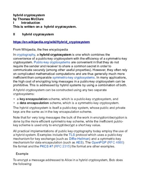 pdf hybrid cryptosystem