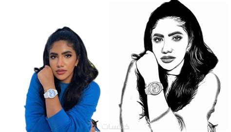 رسم صوره للوجه بالقلم الرصاص ومعالجتها باستخدام الفوتوشوب خمسات