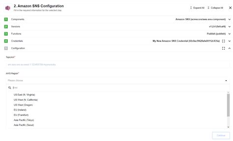Elastic Io Documentation AWS SNS Component