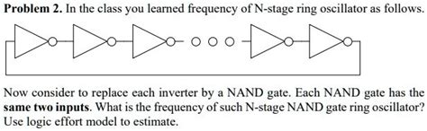 Problem 2 In The Class You Learned Frequency Of N Stage Ring Oscillator As Follows Now