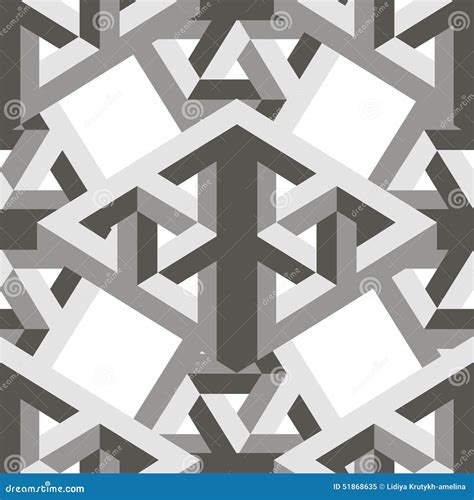 Geometric 3d Seamless Pattern Stock Vector Illustration Of Pattern