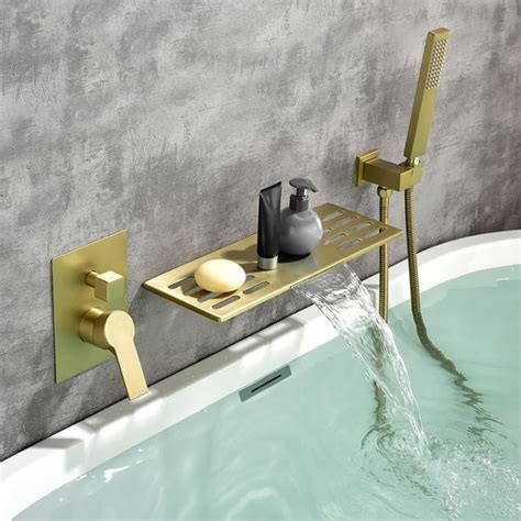 Moderne Wasserfall Wand Montiert Einhand Badewanne Wasserhahn Mit
