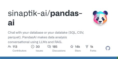 Sinaptik Ai Pandas Ai · Discussions · Github