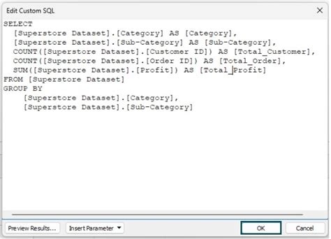 Custom Sql In Tableau Definition Examples How To Set Up