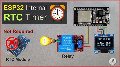 Esp32 Internal Rtc Timer Control Relay Without Rtc Module Real Time