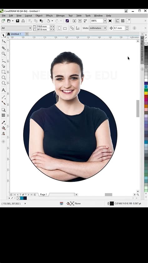 Cutout Design In Coreldraw Using Transparecy Effect Learn Photoshop Photoshop Tutorial