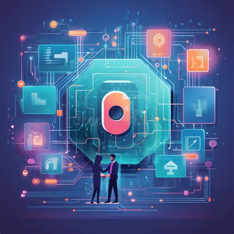 Abstract Vector Illustration Of An Access Control System Concept Stock Illustration