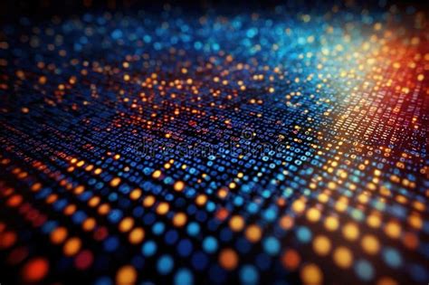 Colorful Technology Binary Matrix Code Abstract Wallpaper Patern