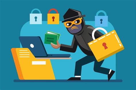 A Hacker Attempts To Access A Secured Folder On A Computer Carrying