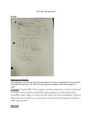 ECE Lab Report ECE Lab Report PreLab Statement Of Purpose The Following Is A